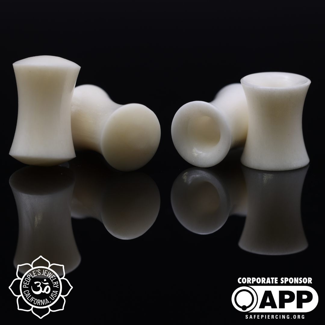 Bone Plugs and Eyelets - People's Jewelry – Laughing Buddha Studios SoCal