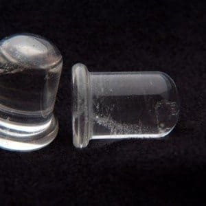 Rock Crystal Single Flare Plugs – Laughing Buddha Studios SoCal