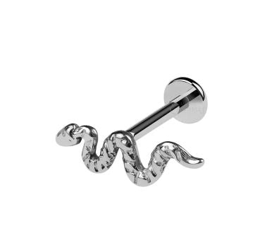 Titanium Snake Threadless End – Laughing Buddha Studios SoCal