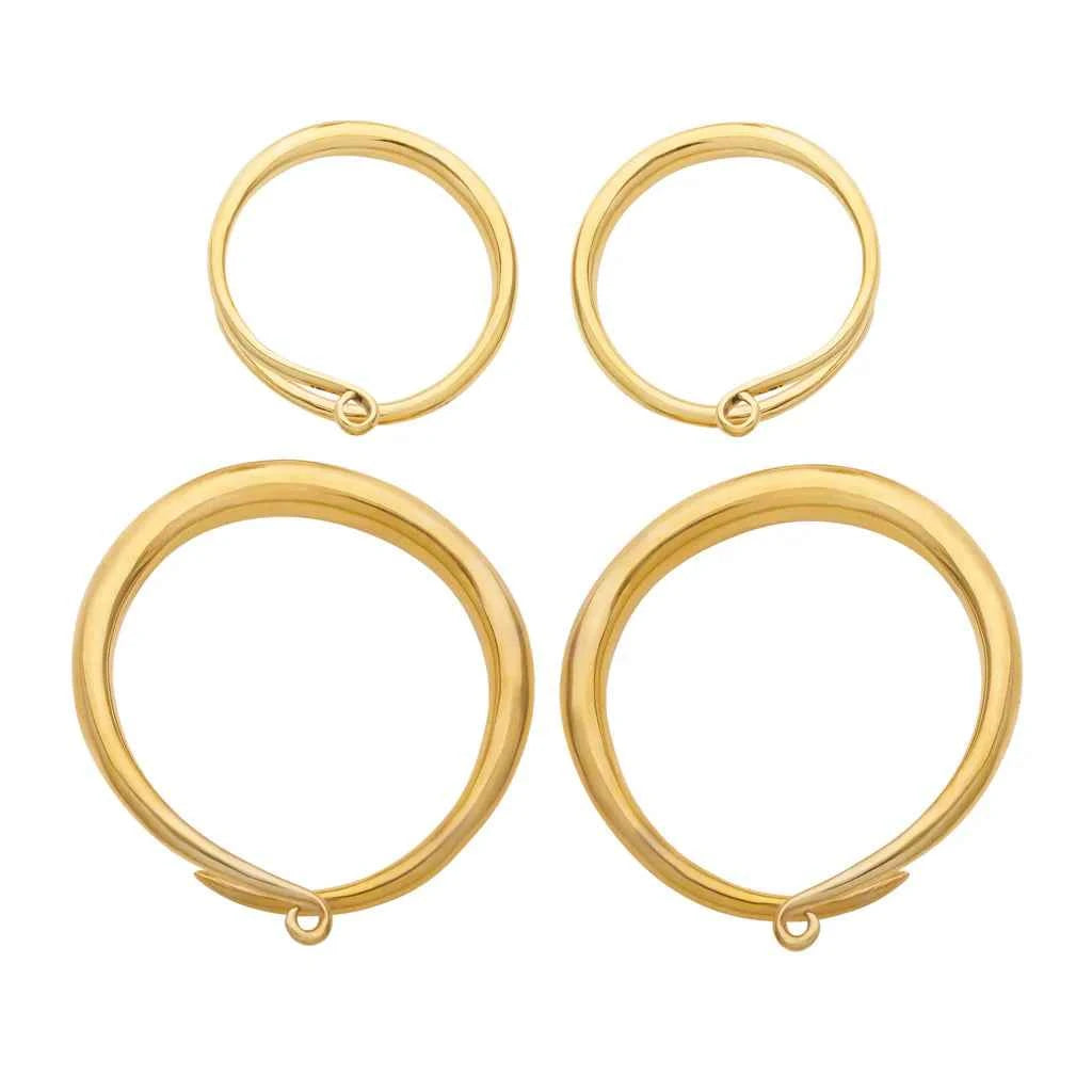 Solid Brass Hoop Coils by Diablo Organics